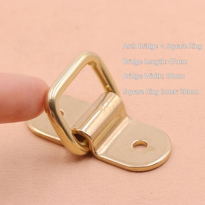 Arch Bridge Buckle for Handbag Chain Connector, Solid Brass Metal U ...