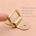 Arch Bridge Buckle for Handbag Chain Connector, Solid Brass Metal U ...