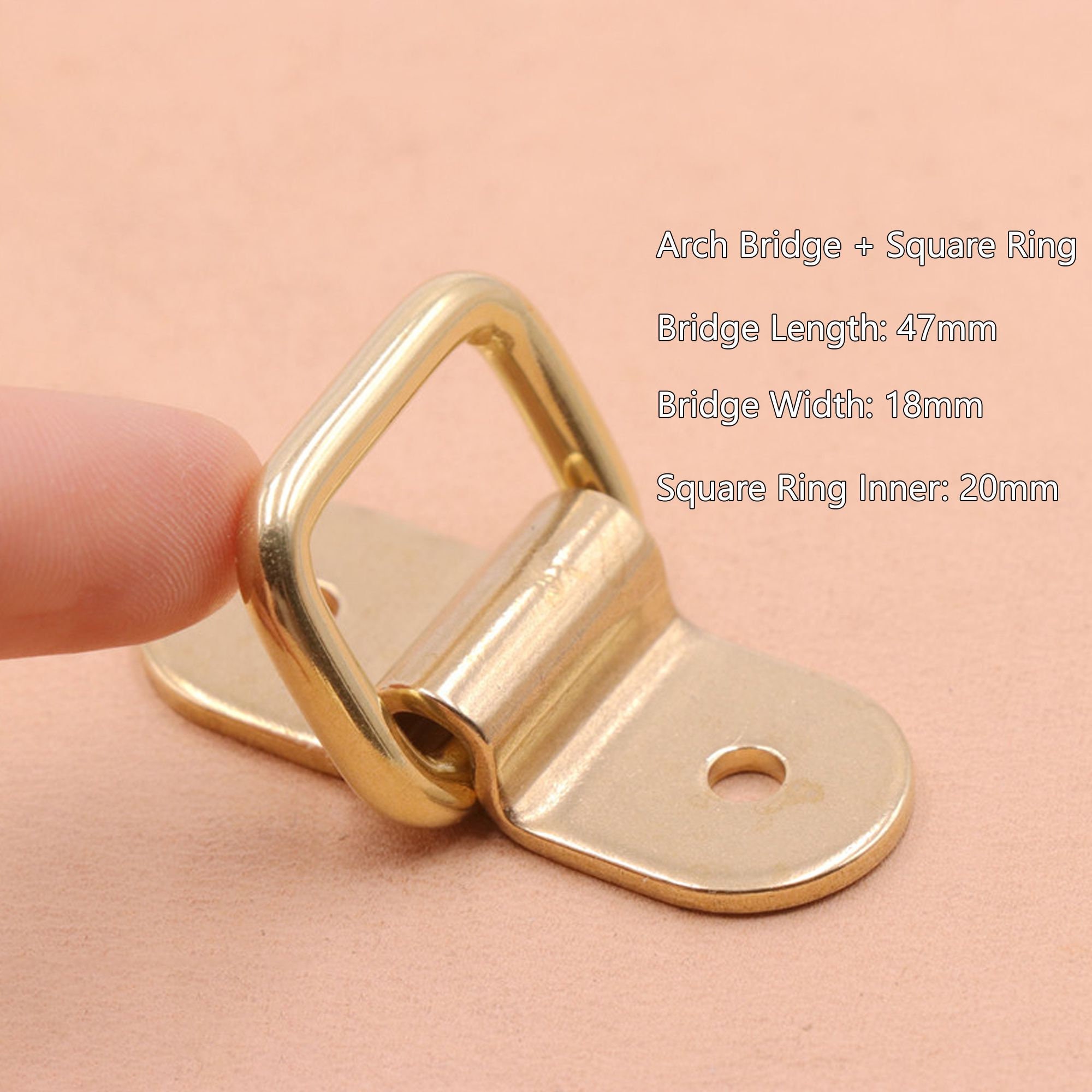 Arch Bridge Buckle for Handbag Chain Connector, Solid Brass Metal U ...