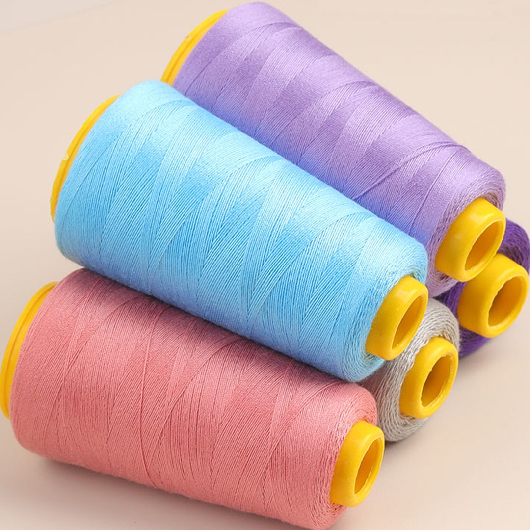 2500 Yards Polyester Strong Thread - Sewing Thread by the Spool - Denim ...
