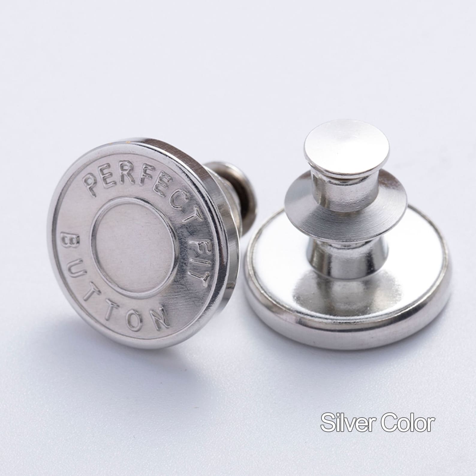 Jean Button Replacement, Reusable Metal Jeans Tacks, No-sew Removable ...