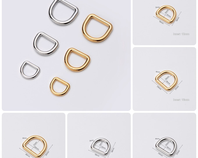 Metal D Ring Tape, D Rings on Tape, Gros Grain D Ring Tape, Silver D ...