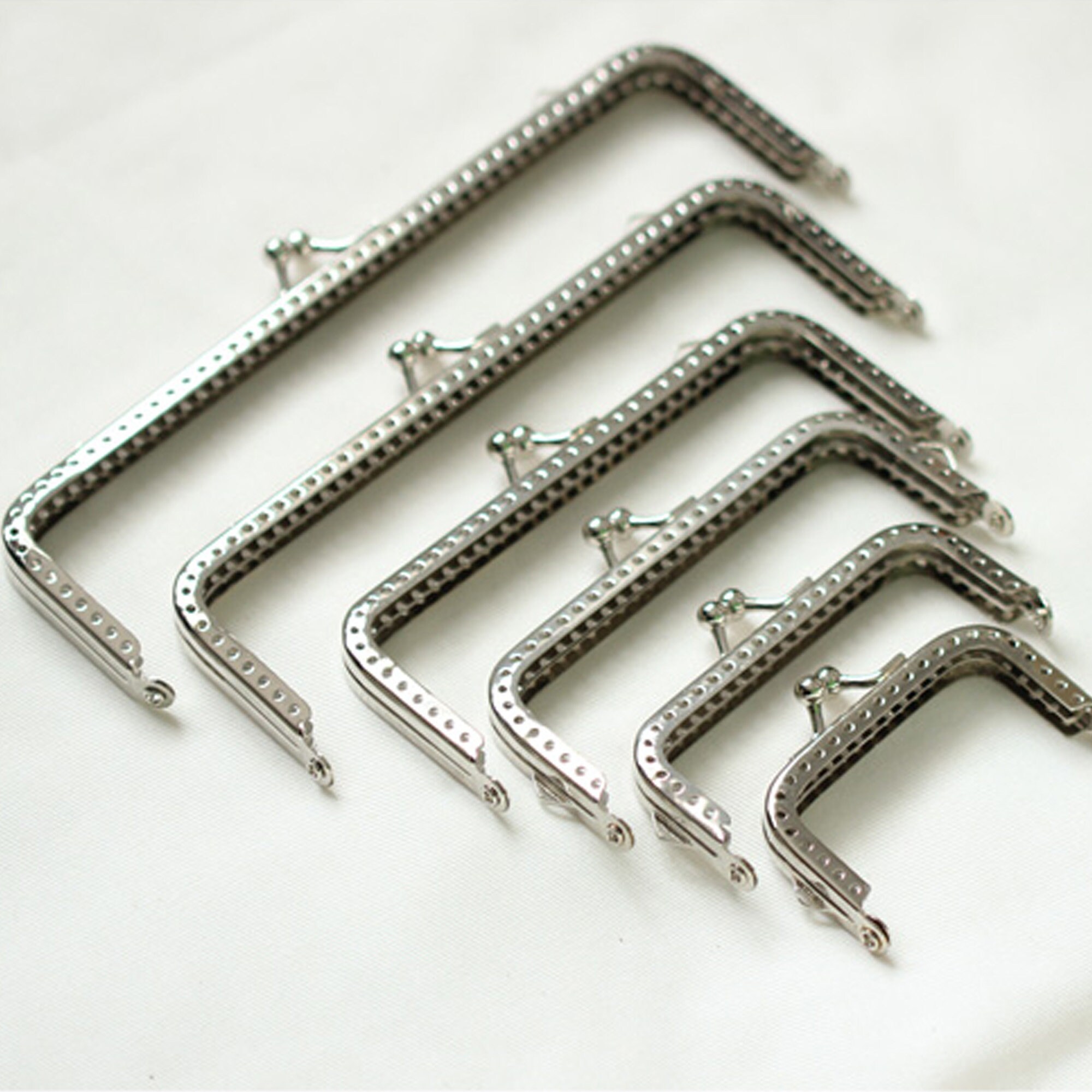 Rectangular Purse Frame Clutch Bag Coin Purse Frame Silver - Etsy