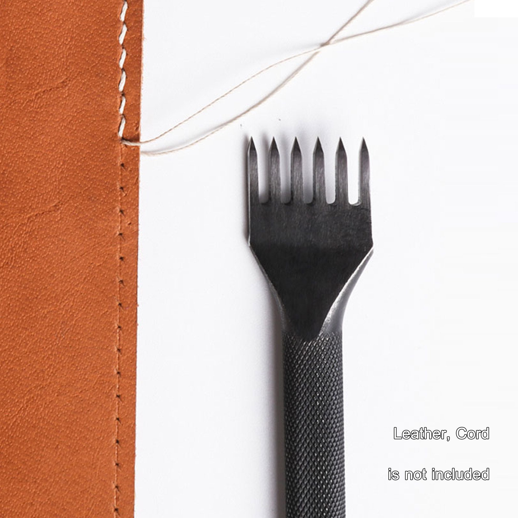 Leather Holes Punch Set, Round Chisels Round Dent for Leather Craft ...