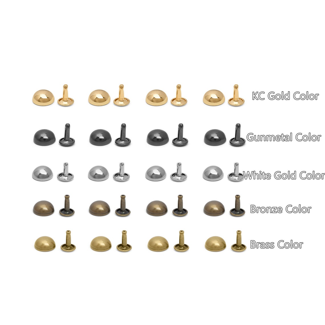 Metal Dome Rivets, Round Rapid Rivet Stud, Mushroom Rivet Cap Fastener ...