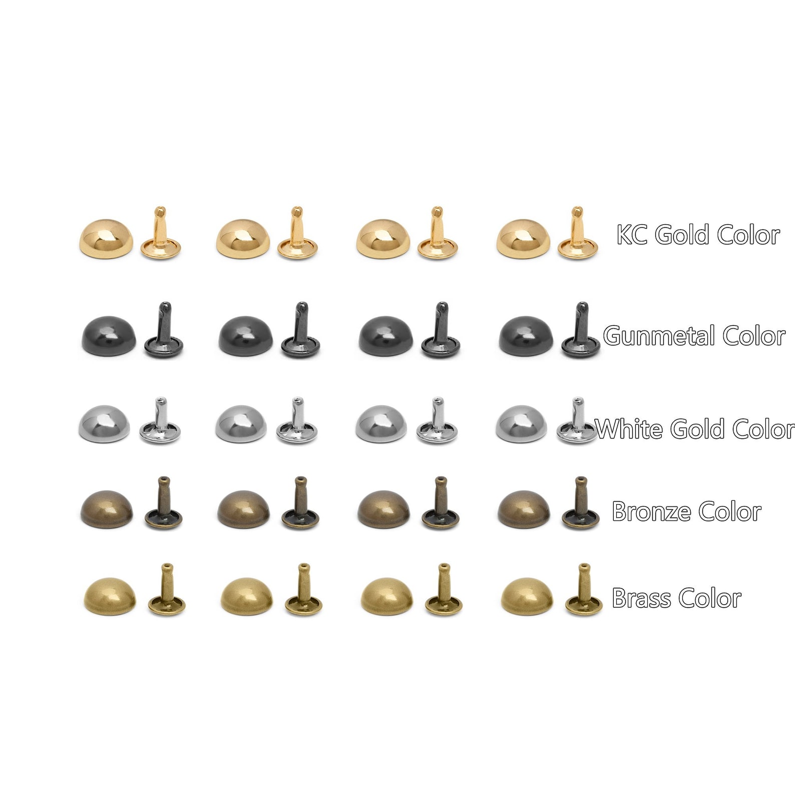 Metal Dome Rivets, Round Rapid Rivet Stud, Mushroom Rivet Cap Fastener ...