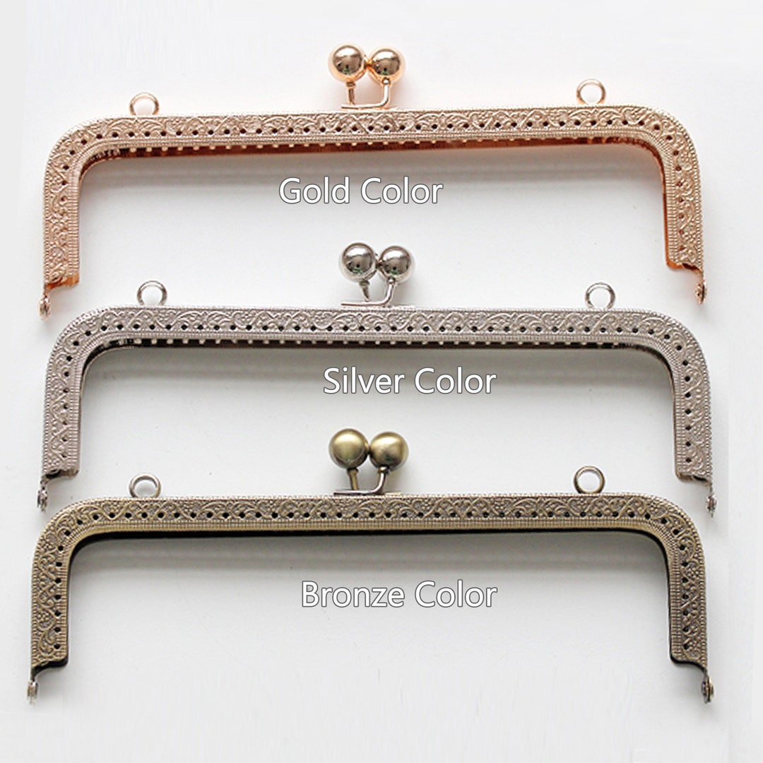 Rectangular Clutch Frame, Classic Metal Purse Frame Hardware, DIY ...