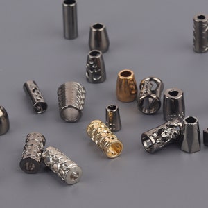 Metal Cord Lock Stopper - Gold/ Silver Tone Metal Toggle Lock - Rope ...