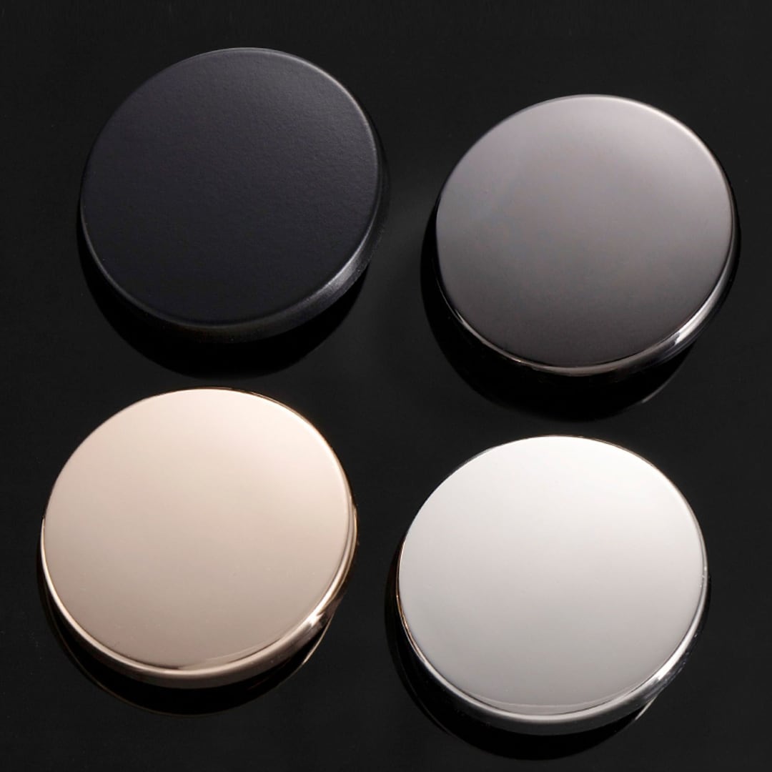 Flat Round Metal Buttons, Shank Buttons, Clothing Sewing Fasteners ...