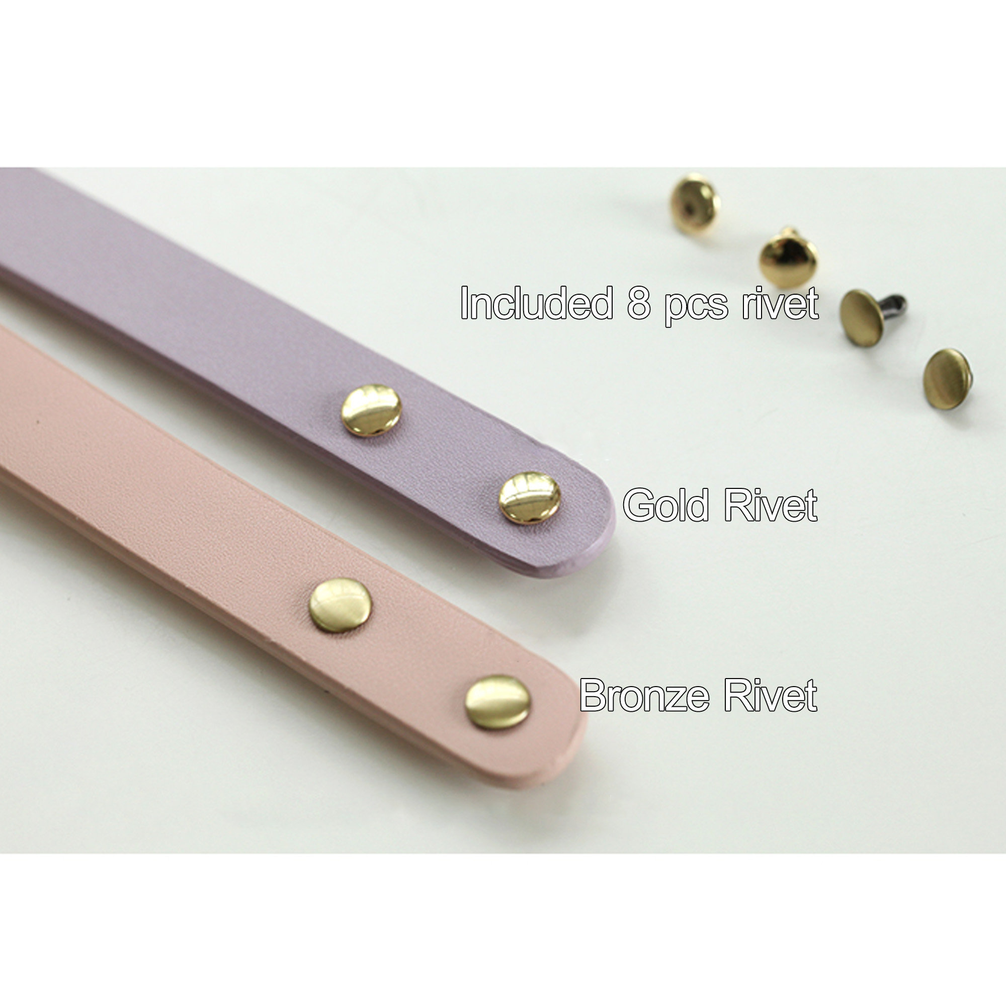 Pair of Genuine Leather Bag Handle, 2 Layer Handbag Strap Material ...