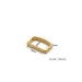 Solid Brass Belt Loop, Metal Belt Fastener Closure, Rectangle Belt D ...