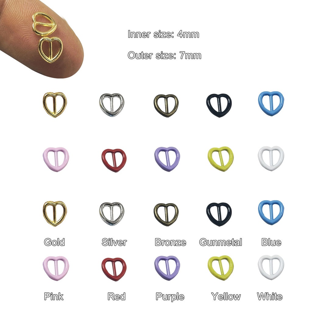Doll Belt Buckles, Inner 4mm Heart Charm Buckle and Fasteners for Doll ...