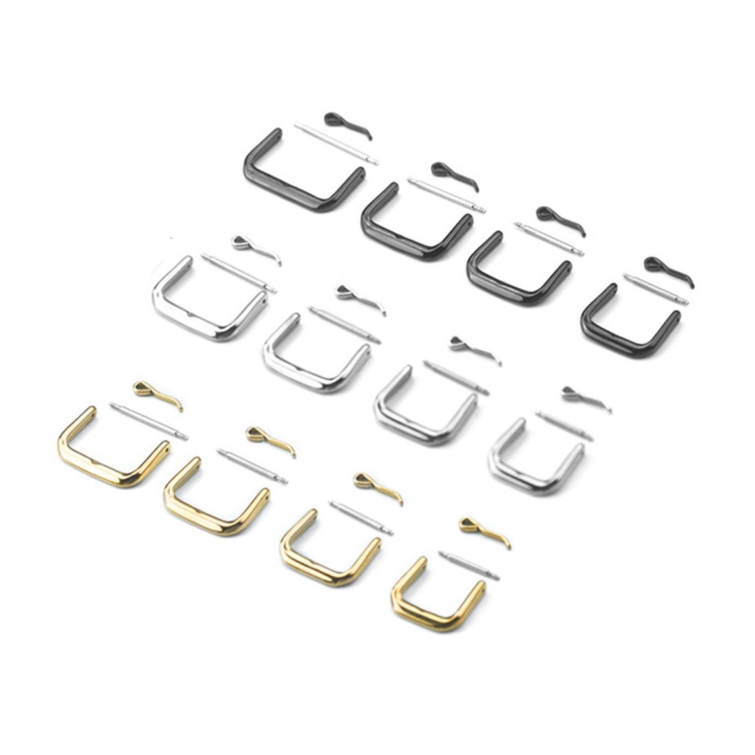 Watch Strap Buckle, Rectangle Screw Ring Buckle Loop, Stainless Steel ...