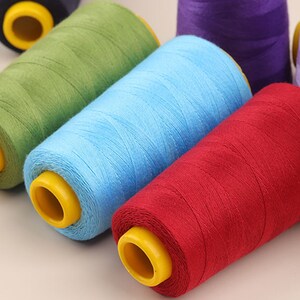 2500 Yards Polyester Strong Thread - Sewing Thread by the Spool - Denim ...