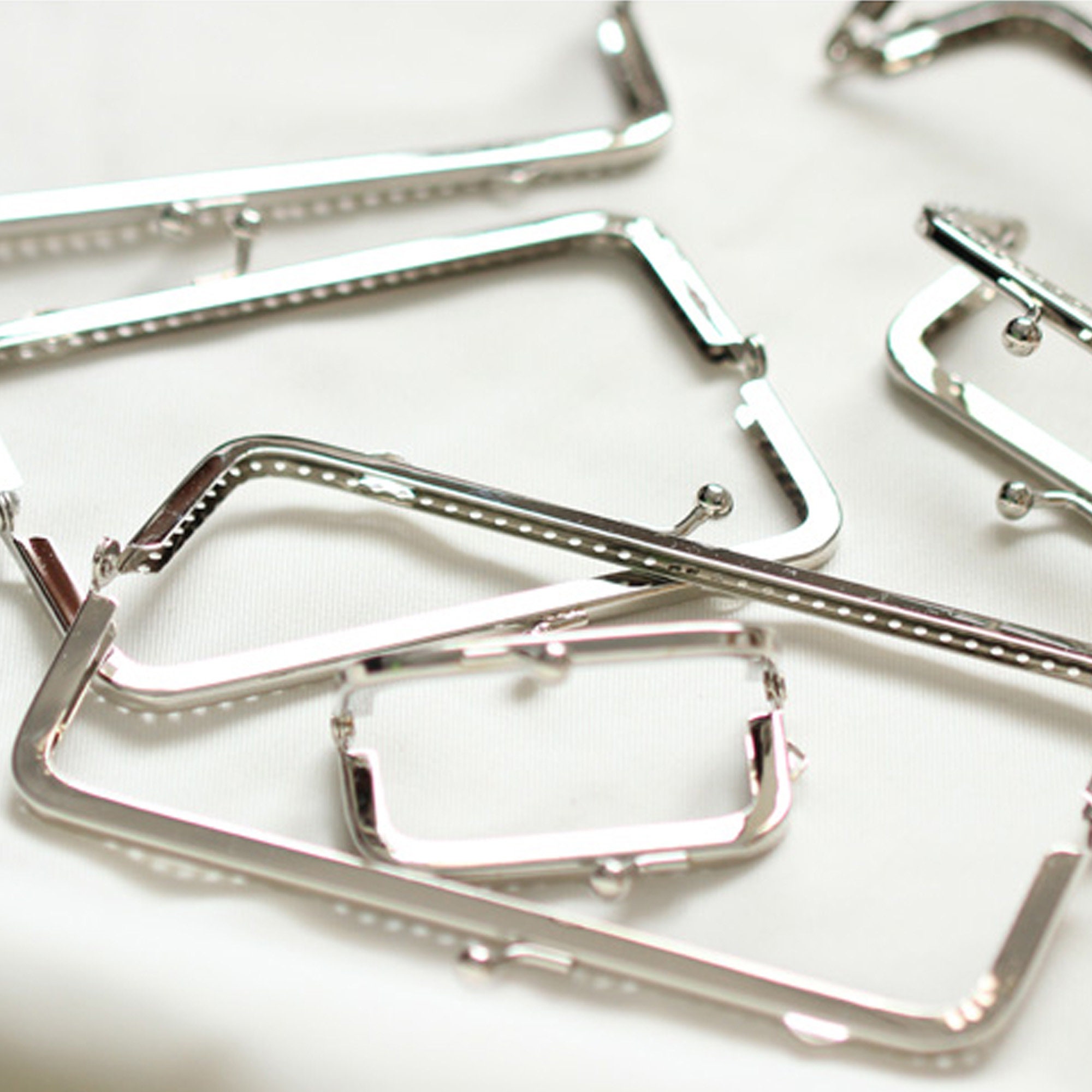 Rectangular Purse Frame Clutch Bag Coin Purse Frame Silver - Etsy