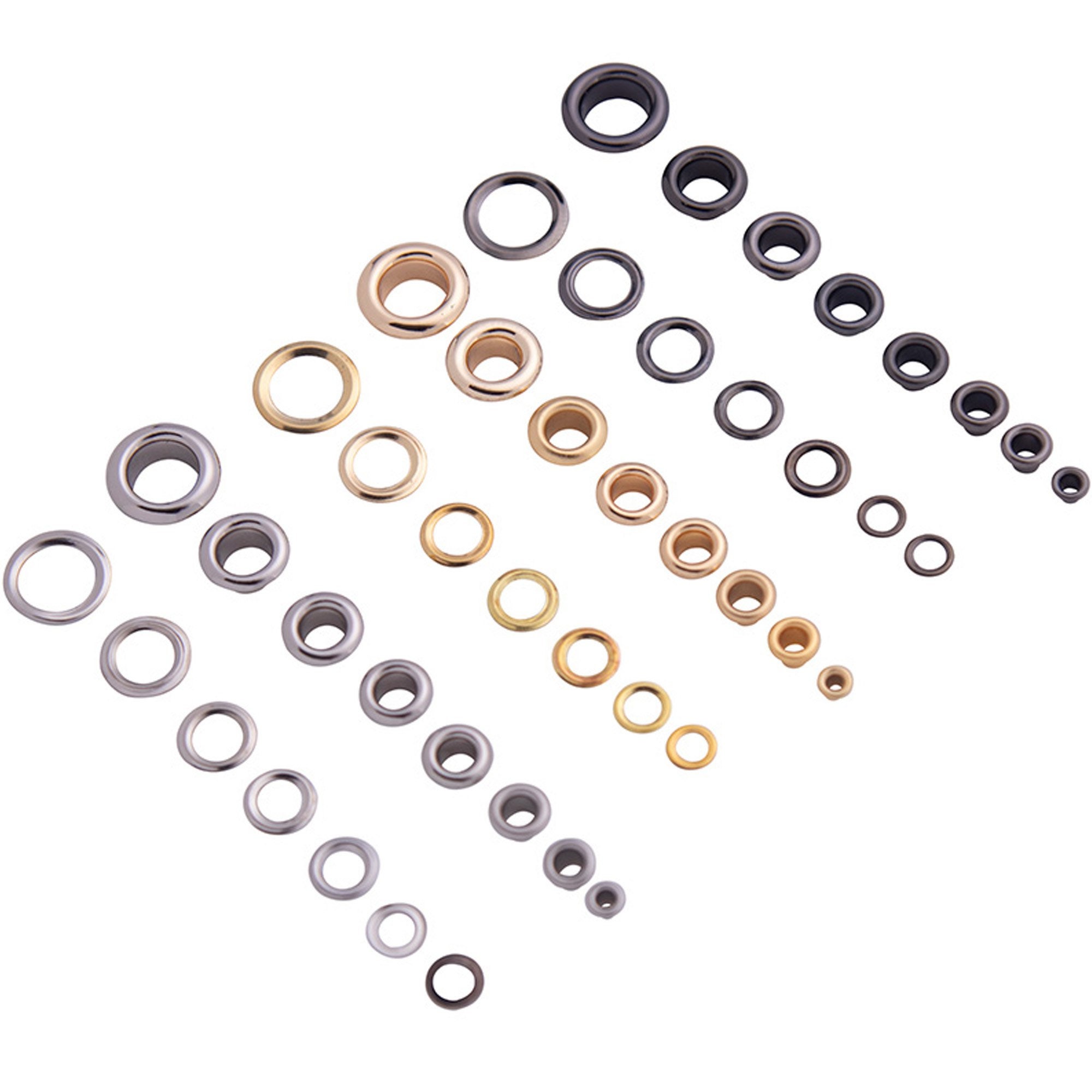 Eyelets With Washers, Brass Grommets for Shoes Clothes Bags Tag DIY ...