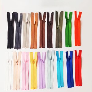 3.9" Doll Zippers, Open End Zipper for Doll Clothes, Separating Mini ...