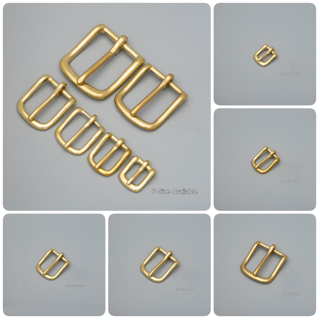 Belt Pin Buckles, Solid Brass Adjuster Strap Buckles, Belts Bags Buckle ...