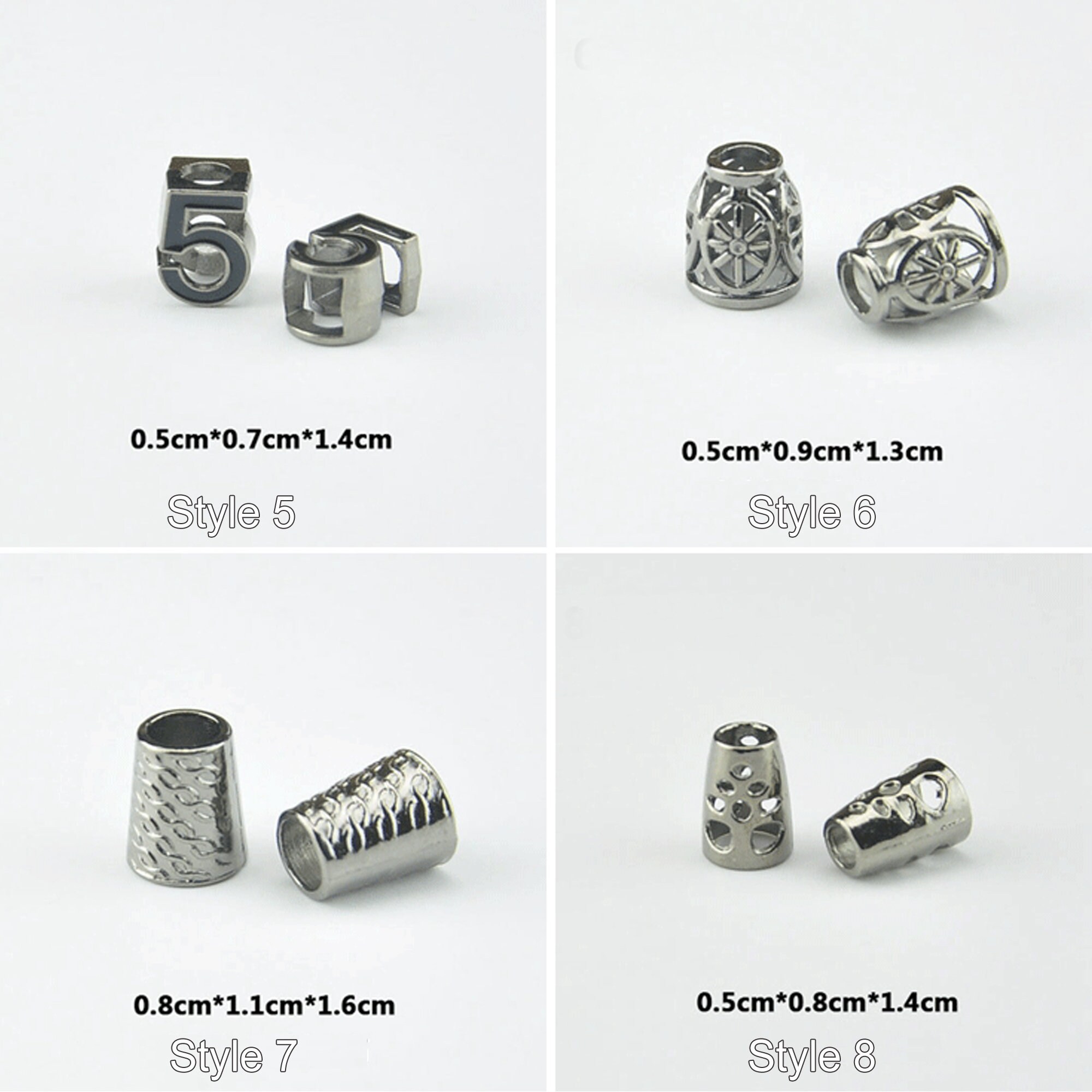 Metal Cord Lock Stopper Gold/ Silver Tone Metal Toggle Lock Rope Lock ...