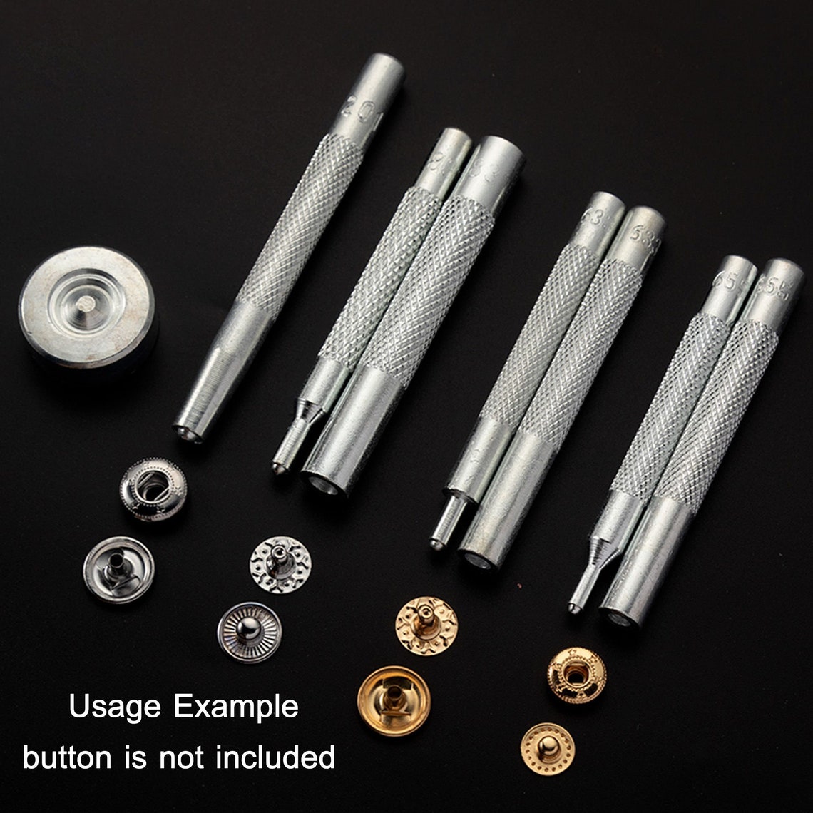 Snap Button Installation Tool, Press Rivet Studs Metal Snap Poppers ...