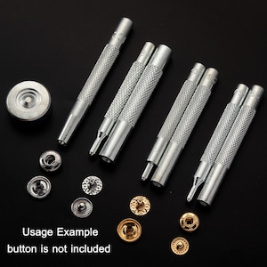 Snap Button Installation Tool, Press Rivet Studs Metal Snap Poppers ...