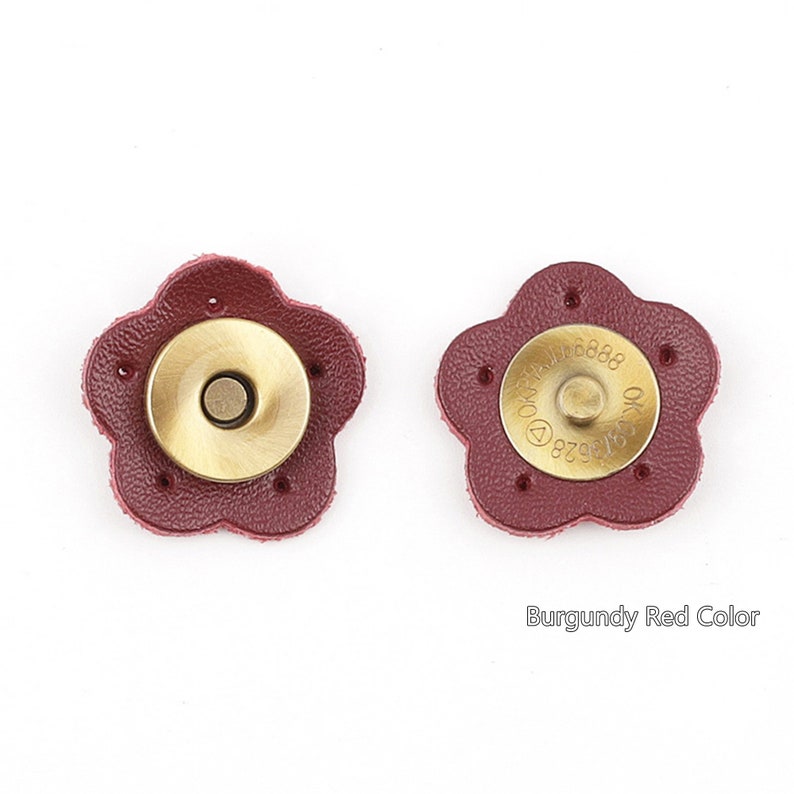 Genuine Leather With Snap Closures, Sew on Leather Fastener Button ...