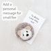 Sending You A Hedgehug Wool Felt Hedgehog in A Matchbox, Best Friend ...