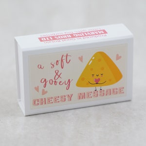 Cheesy Message Wool Felt Mice in A Matchbox, Valentine's Gift ...