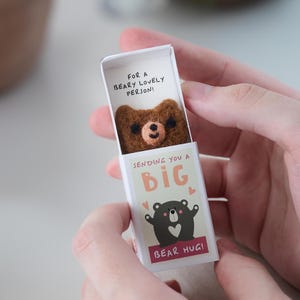 Sending You A Hedgehug Wool Felt Hedgehog in A Matchbox, Best Friend ...