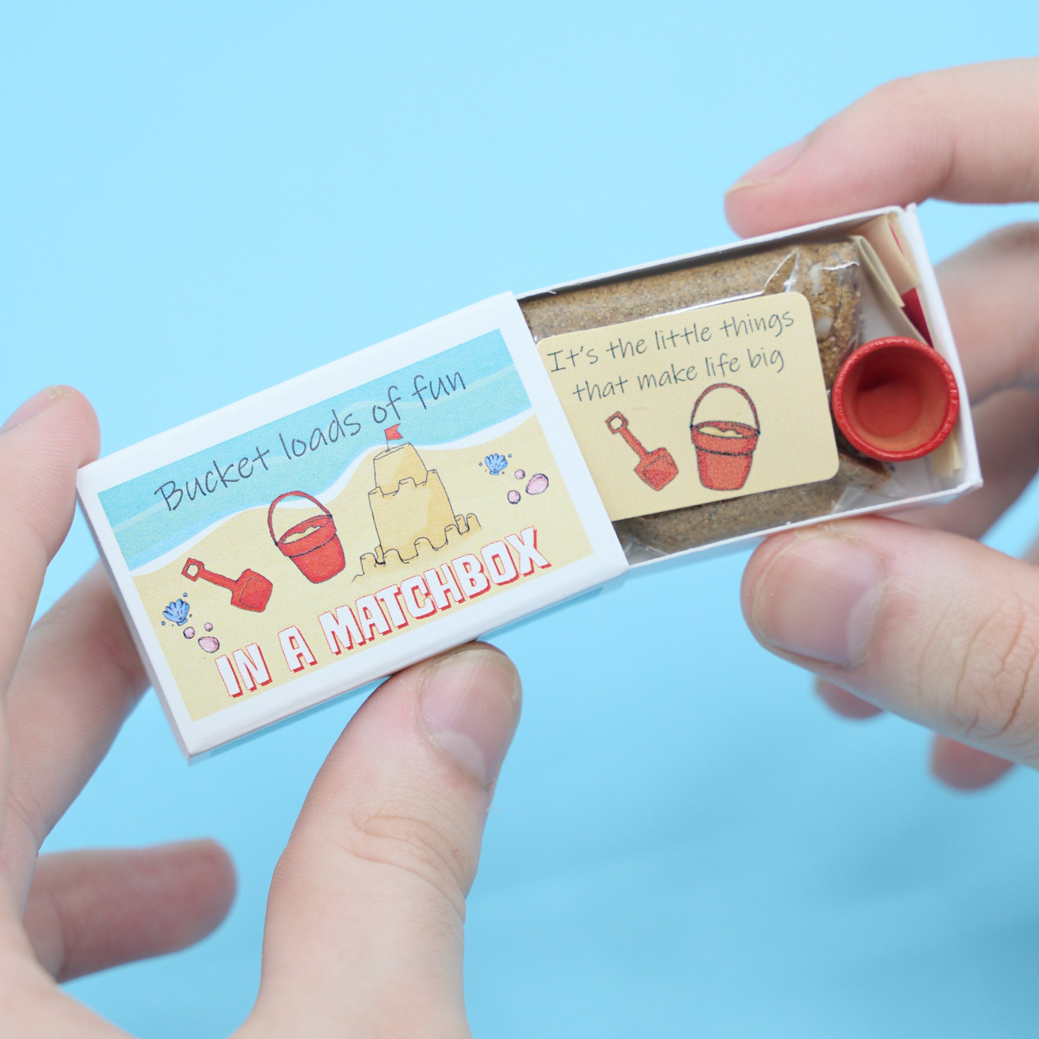 Bucket Loads of Fun in A Matchbox, Build Your Own Mini Sandcastle Gift ...