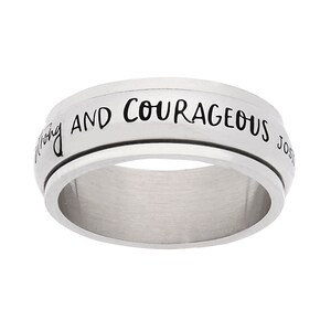 8mm High Polished Stainless Steel Women's Men's Be Strong and ...