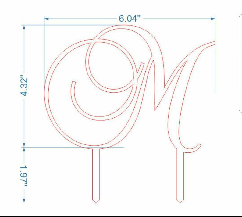 Silver Acrylic Cursive Letter Wedding Cake Topper Mirrored - Etsy Canada