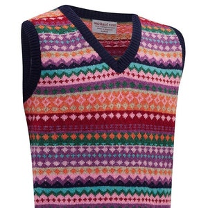 KYLE Fair Isle Slip Over 0250-2747-F01 NAVY - Etsy
