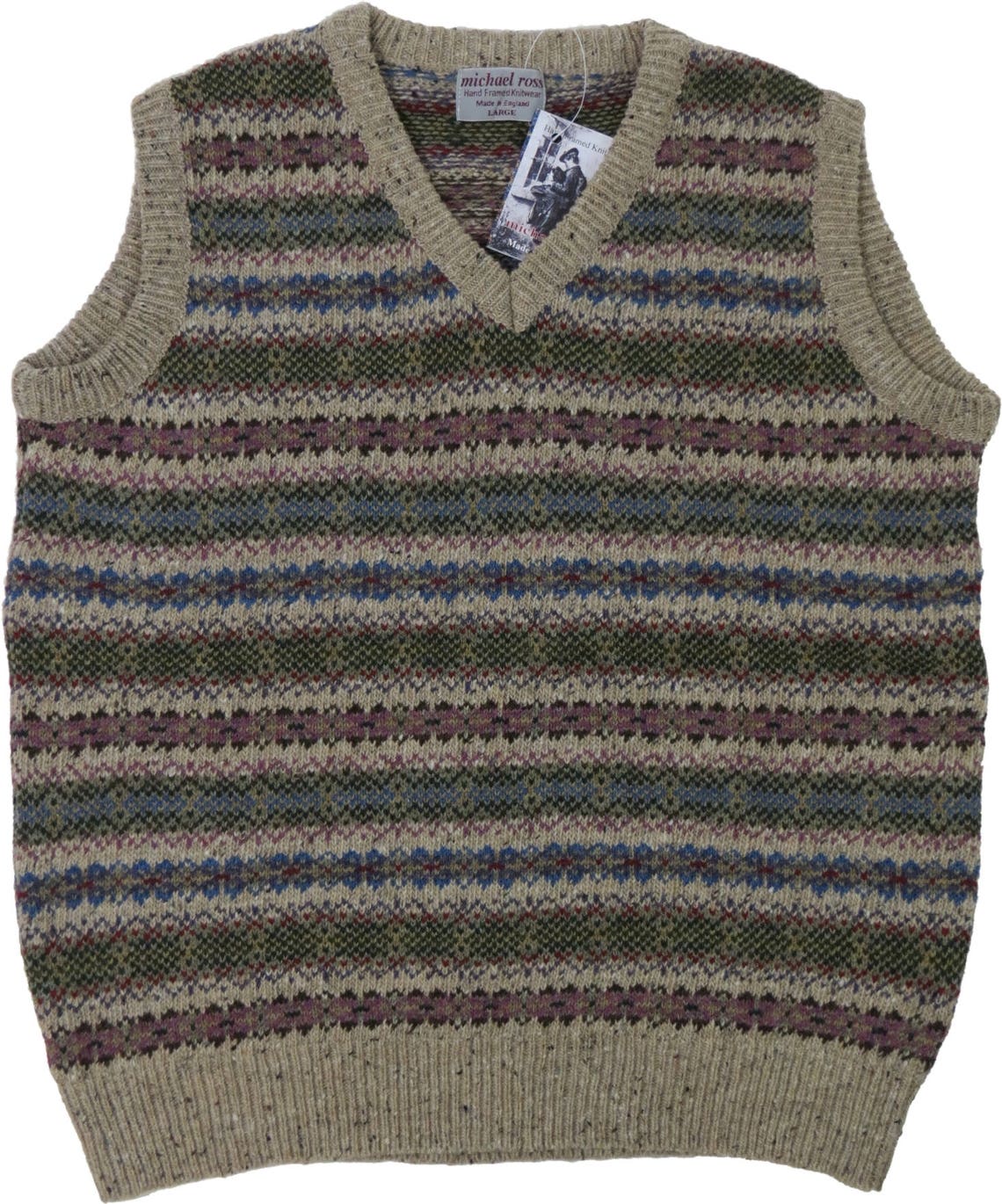 Harvest Fair Isle Slip Over 0001-2747-f88-foyle Donegal - Etsy