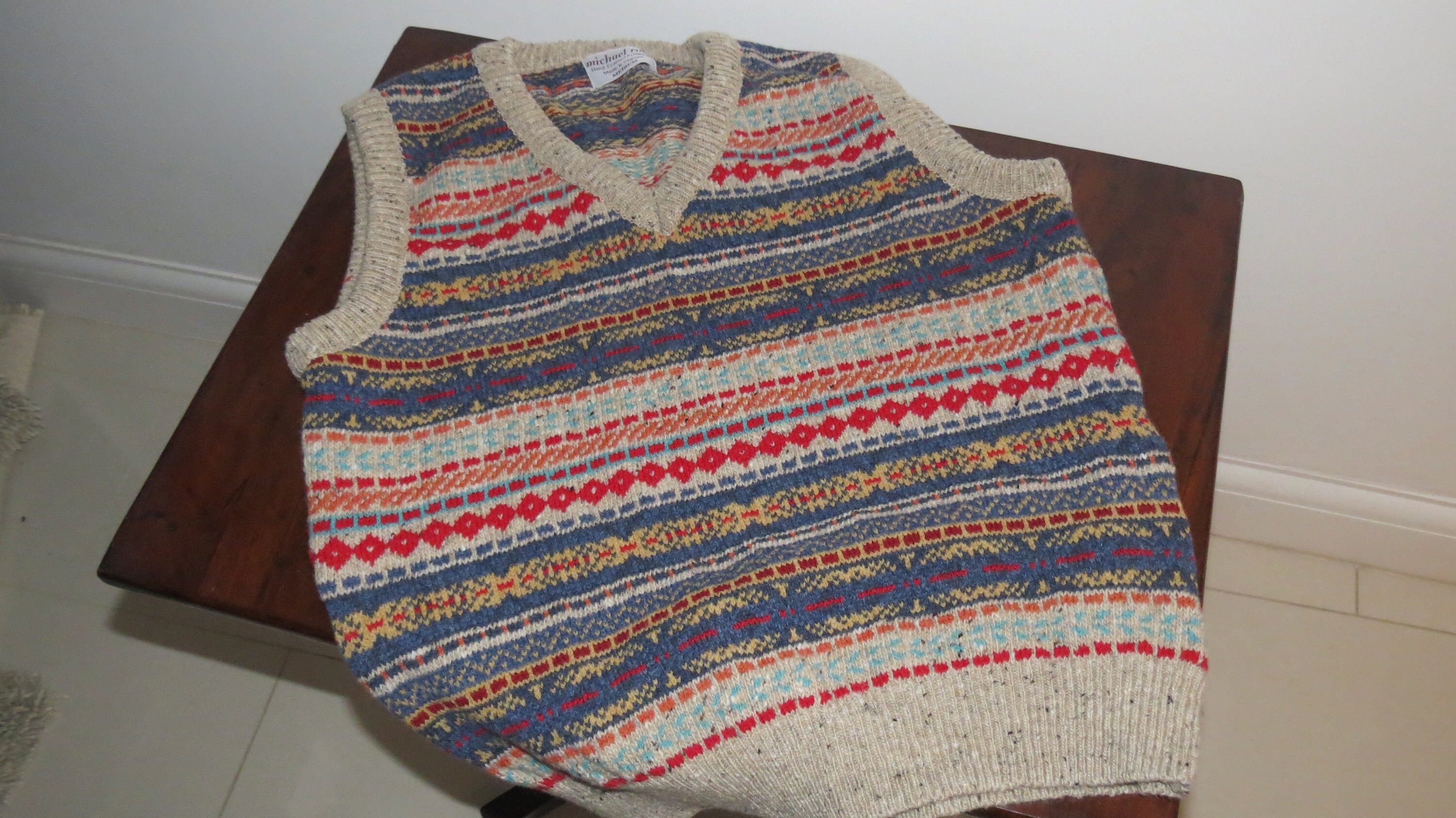 Fisherman Fair Isle Slip Over 0099-2747-F02 Donegal Yarn - Etsy