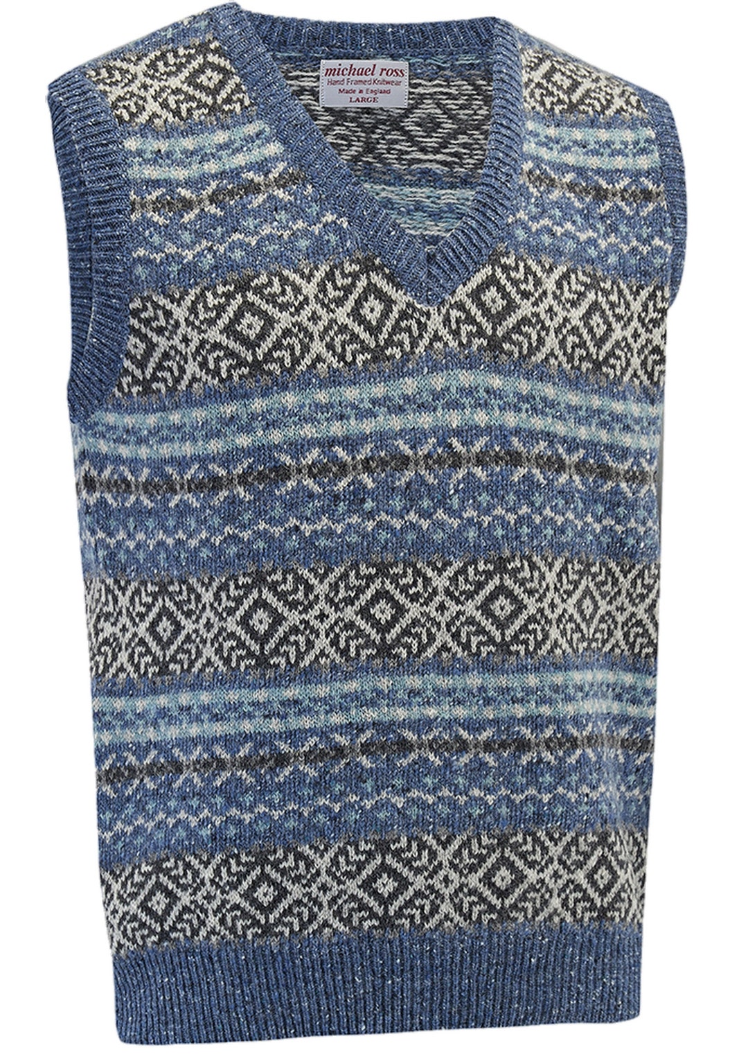 H1 Series Fair Isle Slip Over-0095-2747-f04 Donegal Yarn - Etsy