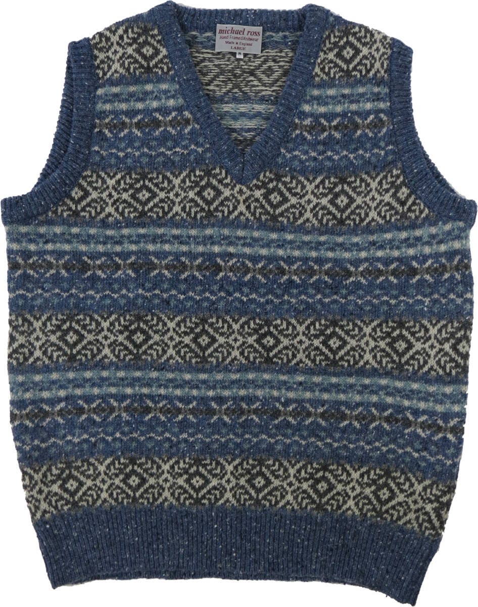 H1 Series Fair Isle Slip Over-0095-2747-f04 Donegal Yarn - Etsy