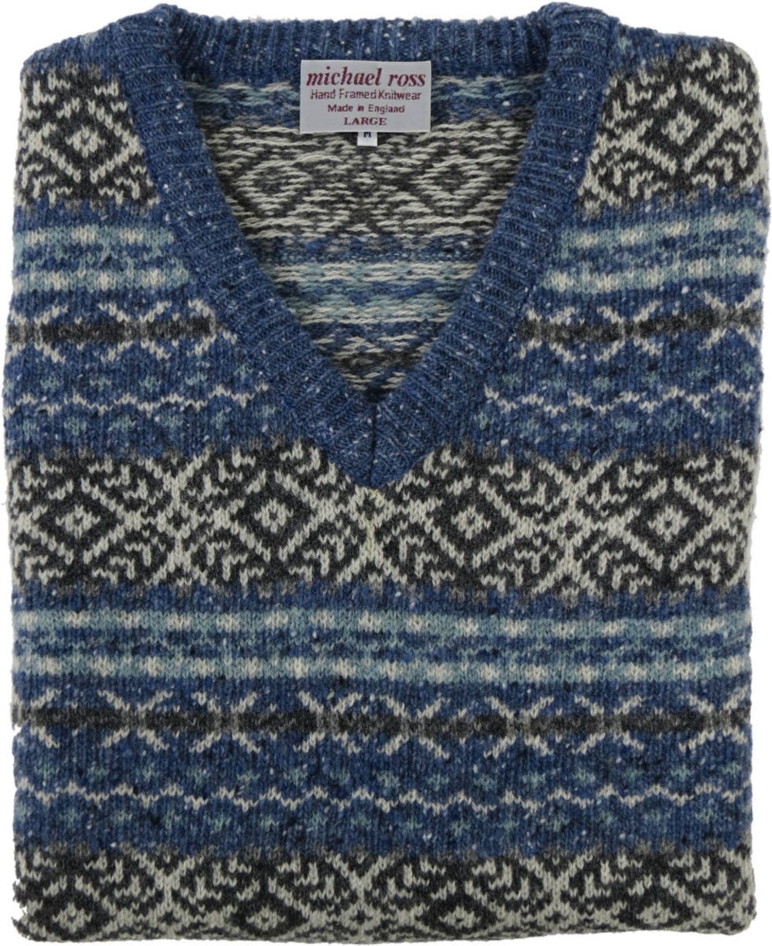 H1 Series Fair Isle Slip Over-0095-2747-f04 Donegal Yarn - Etsy