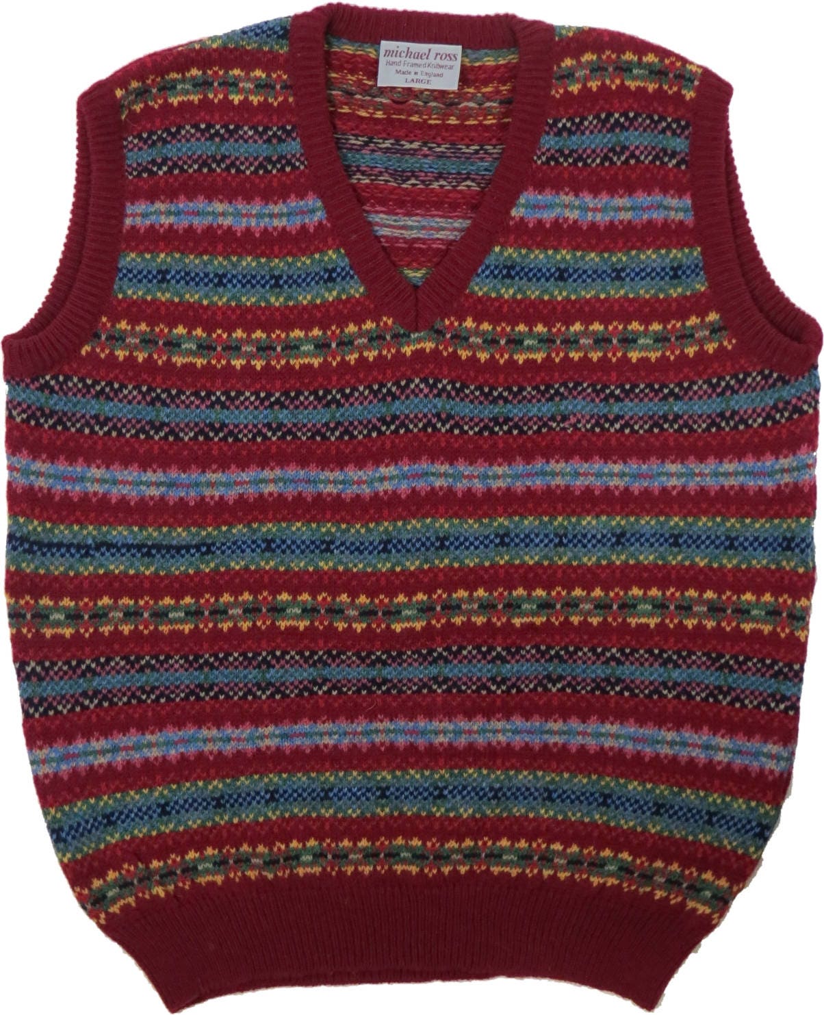 Country Fair Isle Slip Over 0090-2747-F01 - Etsy