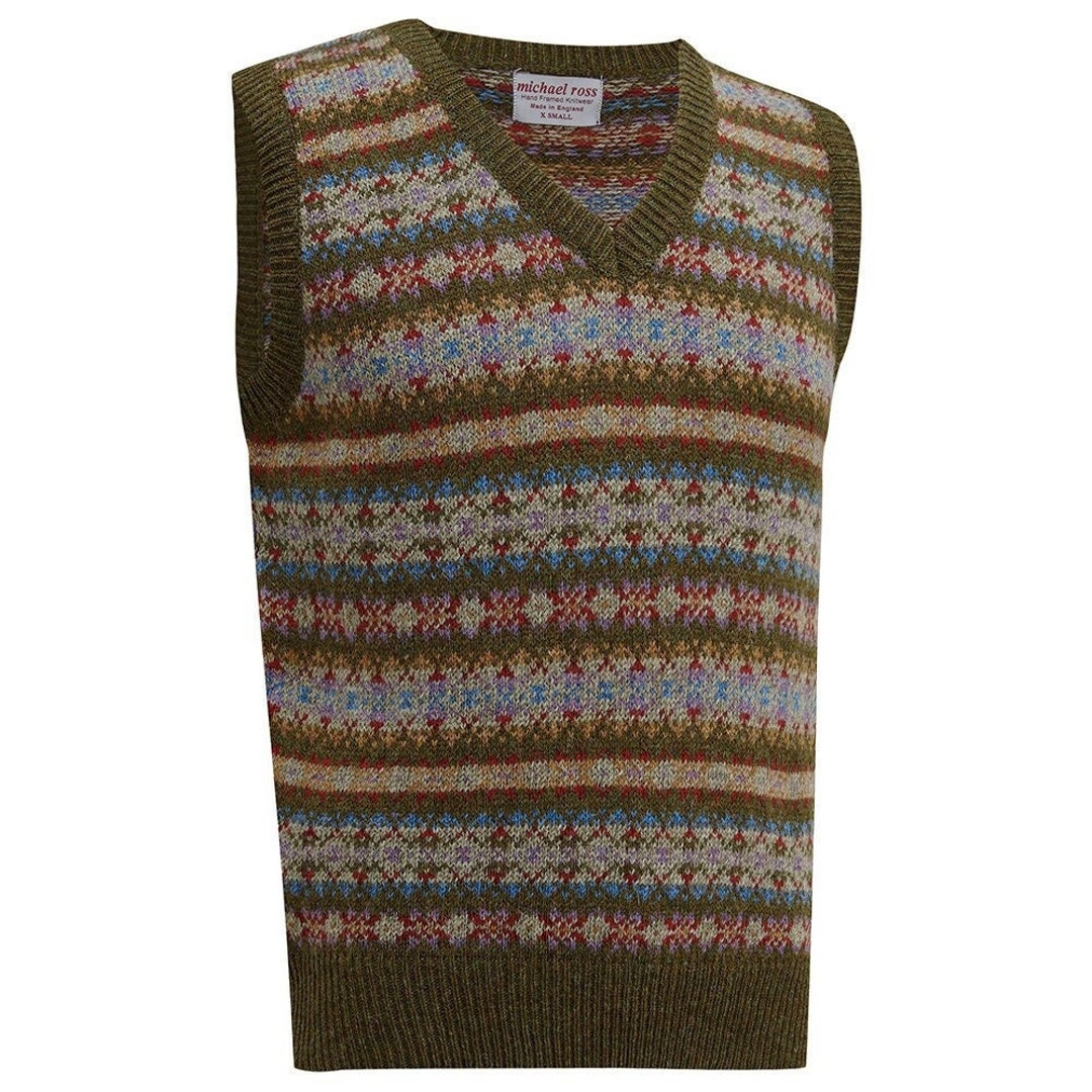 Country Fair Isle Slip Over 0090-2747-F06 Haugue - Etsy