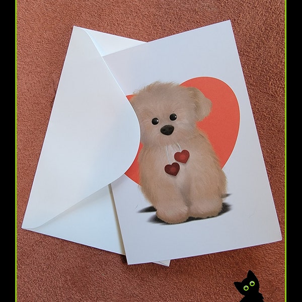 Puppy Greeting Cards - Etsy