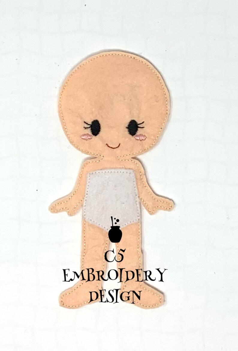 5x7 HOOP ONLY - ITH Digital Embroidery Design - 5x7 Felt Dress up Witch ...