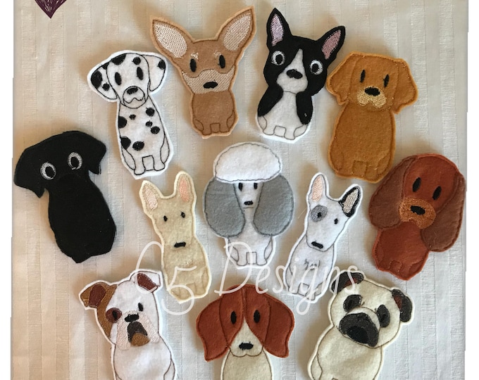 Dalmatian Felt Finger Puppets Dog Finger Puppet Dalmatian Family ...