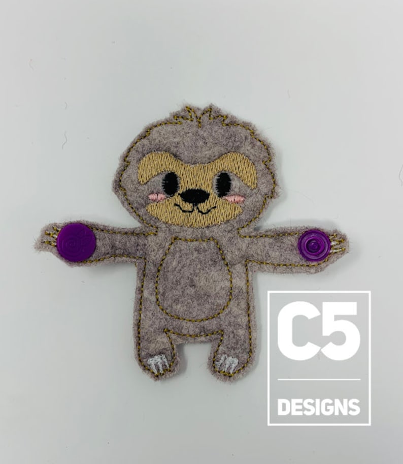 ITH Digital Embroidery Design - Sloth Hugger - 4X4 Hoop and Larger ...