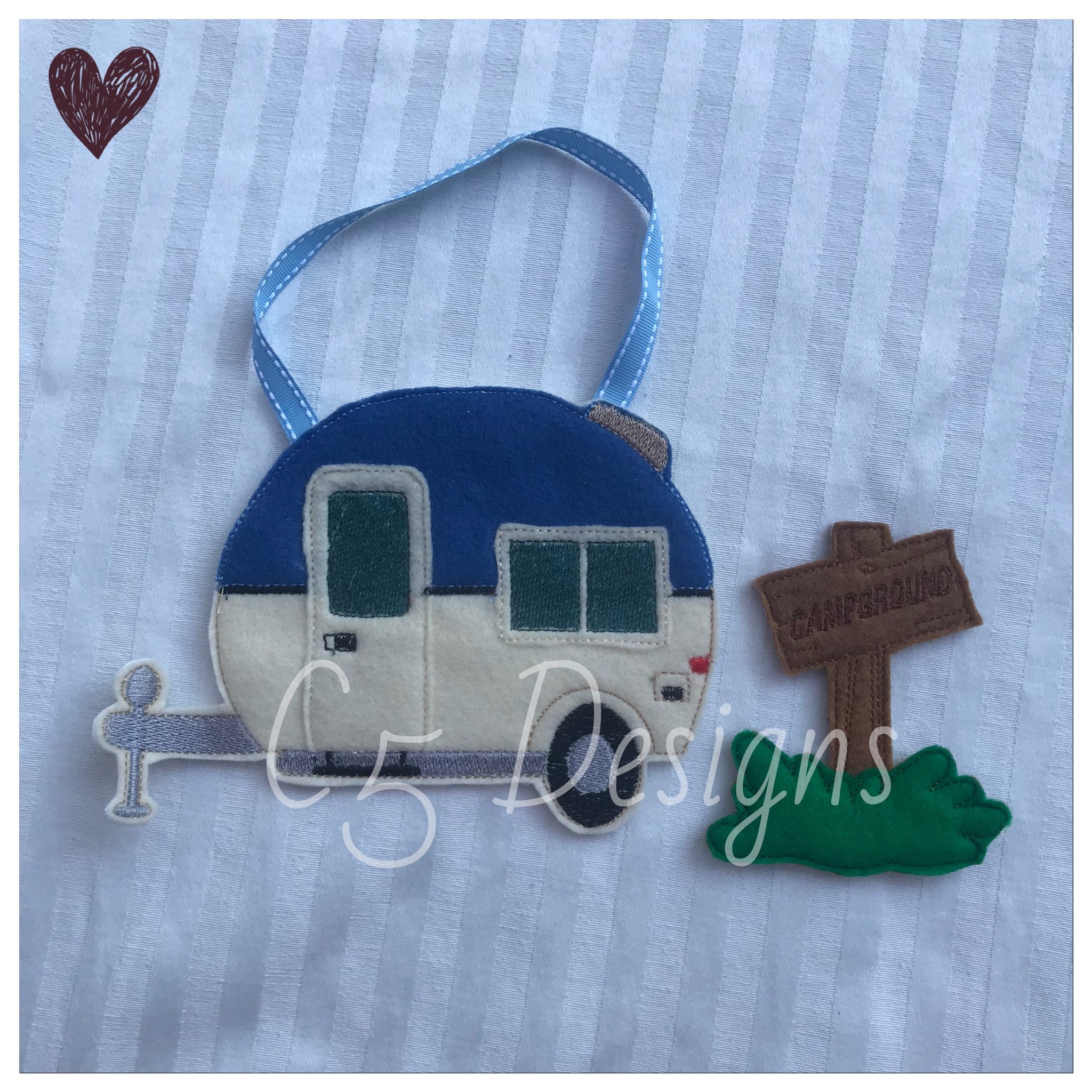 ITH Digital Embroidery Design - DELUXE Camping Finger Puppet Set - 4X4 ...