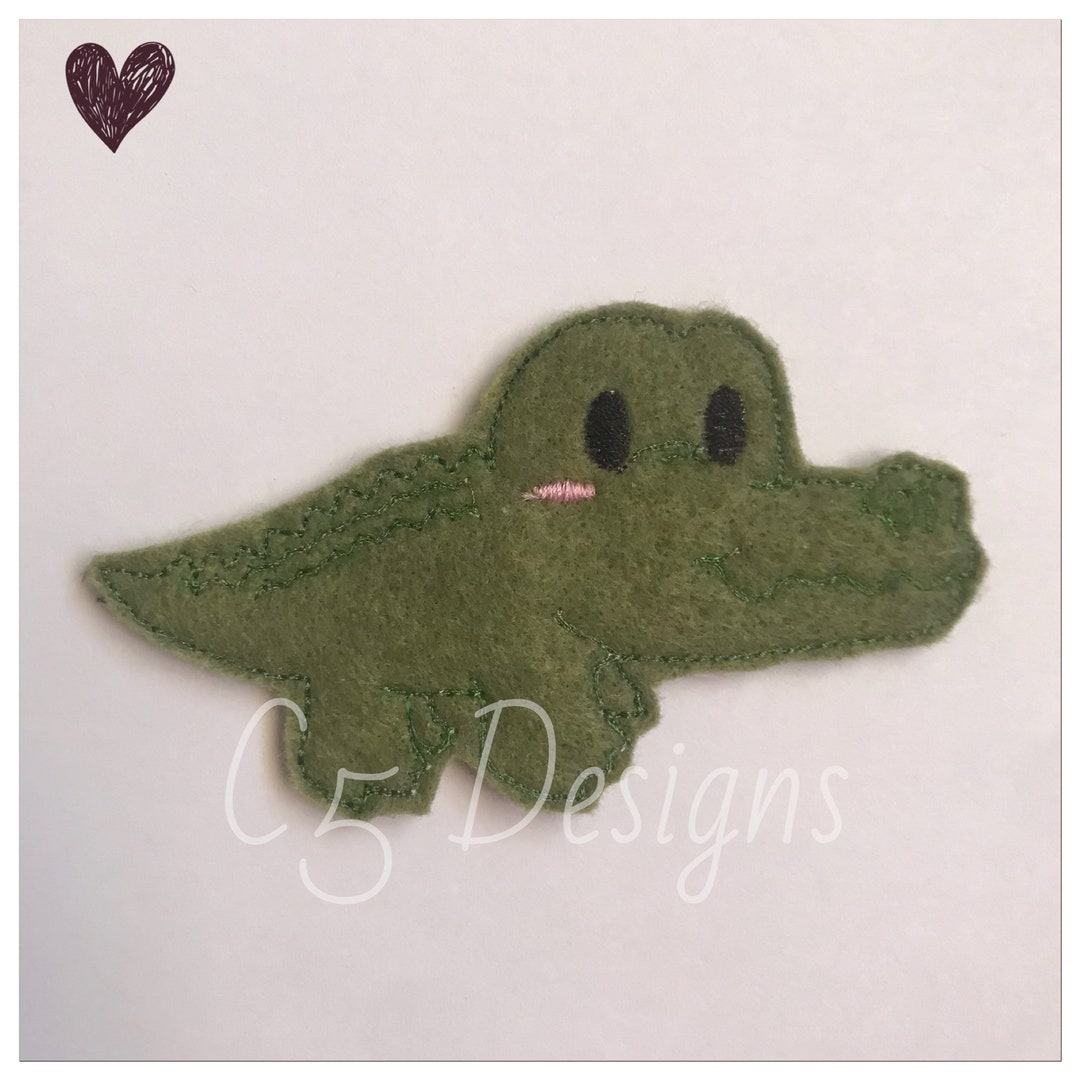 ITH Digital Embroidery Design - Alligator Finger Puppet - 4X4 Hoop and ...