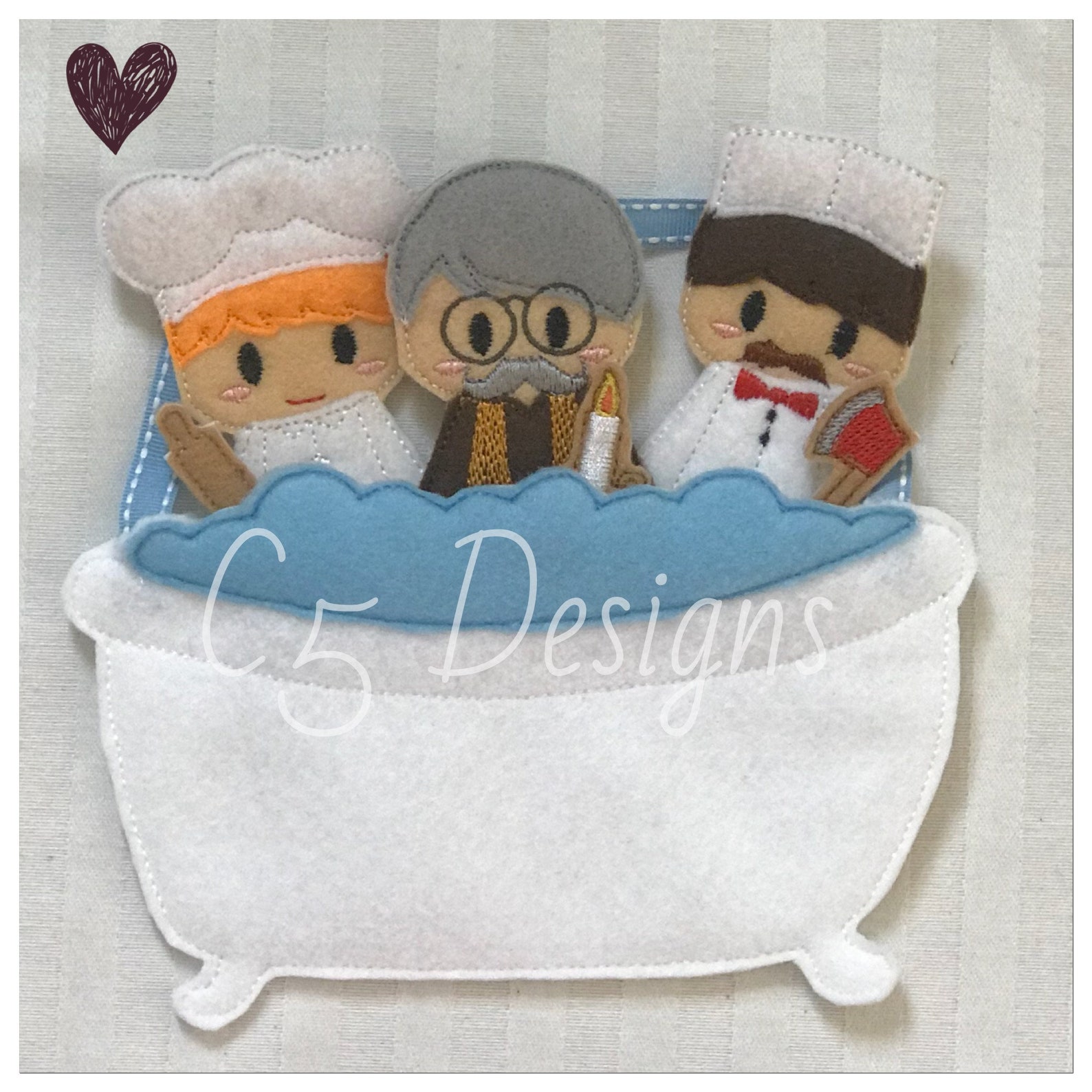 ITH Digital Embroidery Design Rub a Dub Dub Three Men in a - Etsy