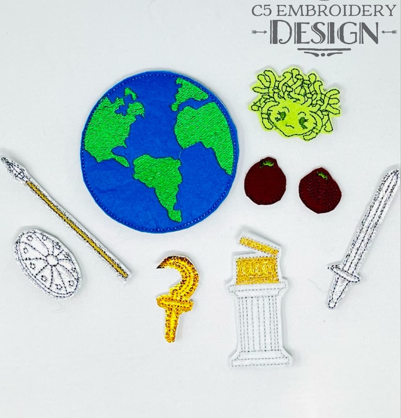 ITH Digital Embroidery Design Greek Gods Finger Puppet Set 2 - Etsy