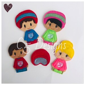 ITH Digital Embroidery Design - Race Car Finger Puppet Set - 4X4 Hoops ...