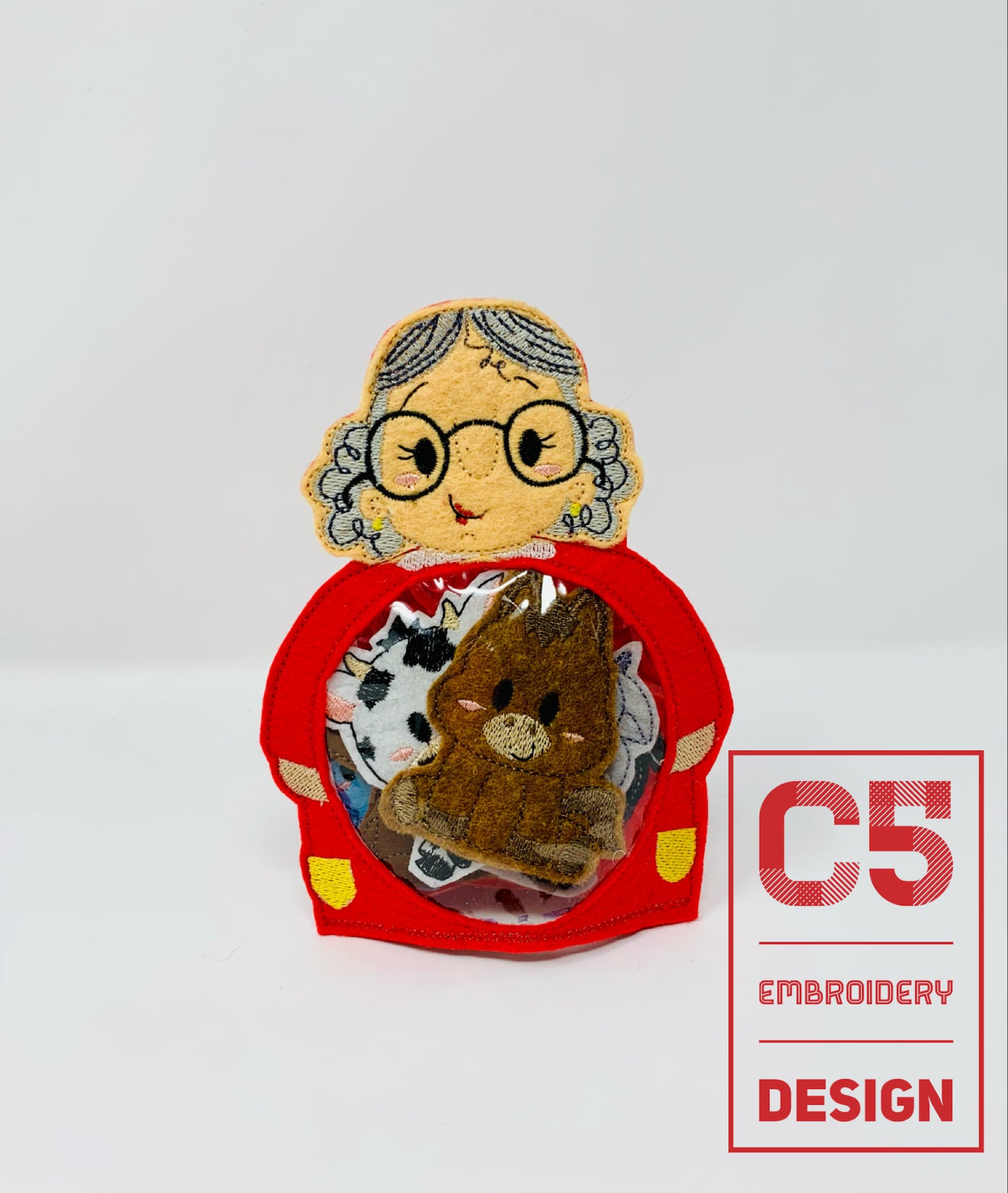 ITH Digital Embroidery Design - Old Lady Who Swallowed a Fly Finger ...